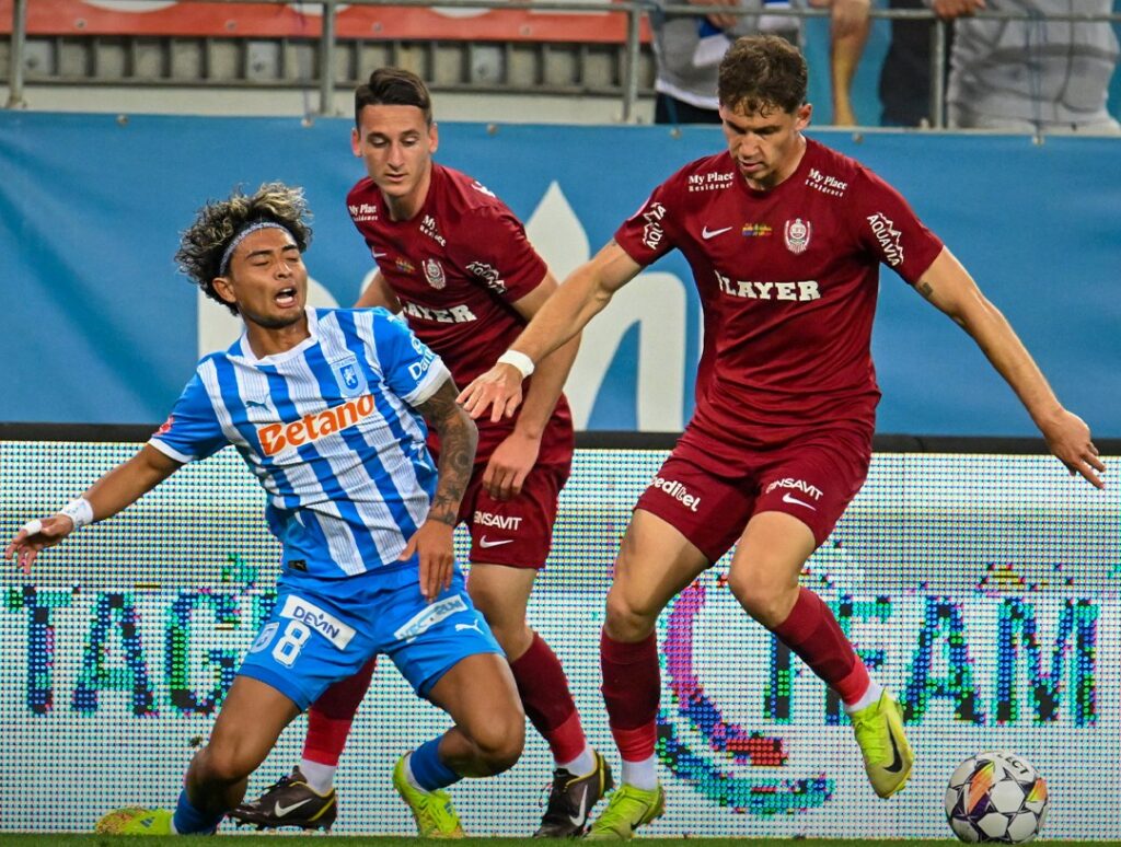 CFR Cluj a obţinut doar o remiză, 2 – 2, cu Universitatea Craiova, iar ...